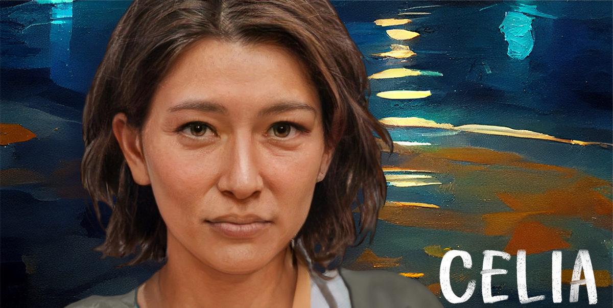 Meet Celia Torres - Painting Celia by Maya Bairey